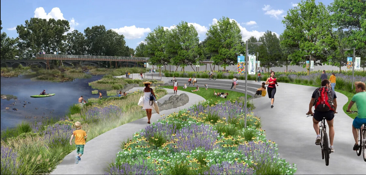 Plans For Dan River Falls Riverfront Park - Vandola Crescent Townhomes
